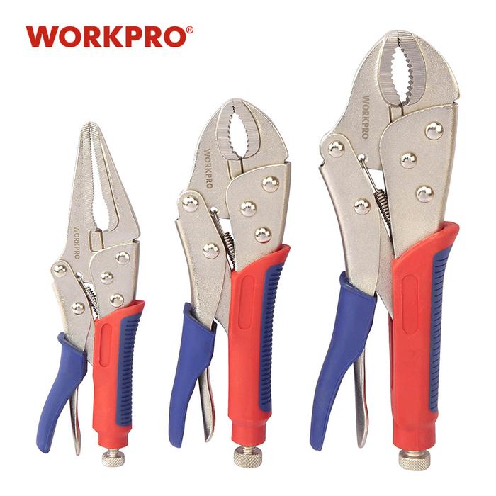 Jual WORKPRO 3PC Locking Tang Alat Alat Las Tang Set 7 10 Curved Jaw ...
