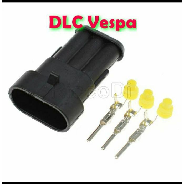 Jual SOKET DLC VESPA 3 PIN MALE SOKET DLC RESET SOKET DLC SHORT ...