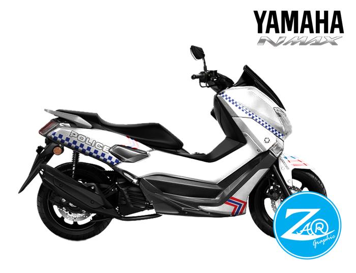 Jual DECAL STICKER YAMAHA NMAX POLICE WHITE FULL BODY - Kab. Wonosobo ...