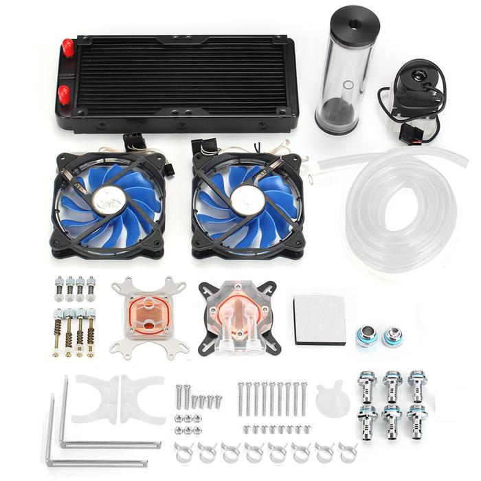 Jual Tool PC Water Cooling Kit 240mm Radiator Pump Reservoir CPU Block ...
