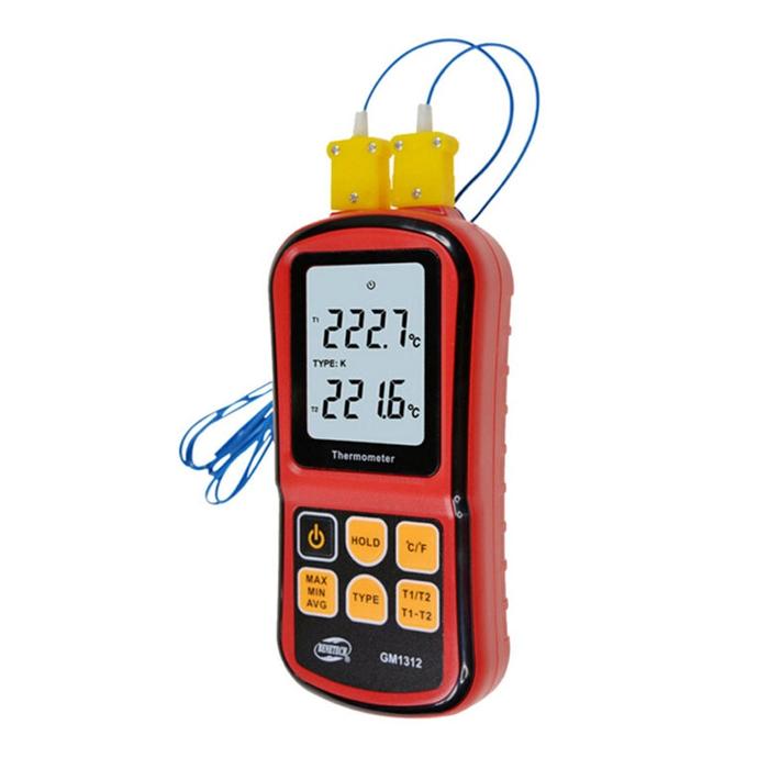 Jual -50~300C Thermocouple Thermometer Dual-channel Digital Temperature ...