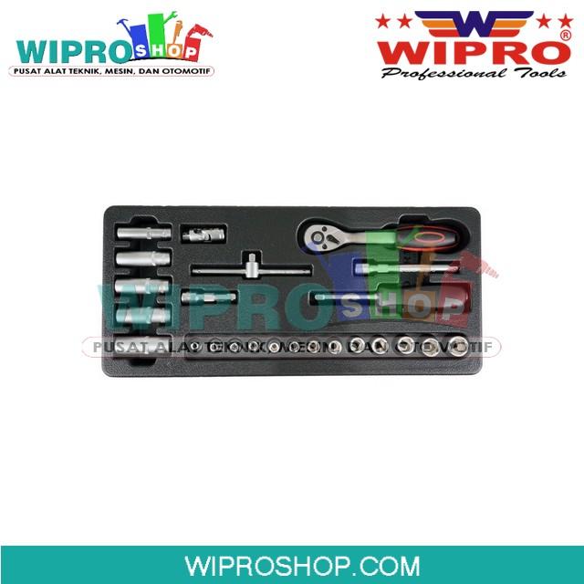 Jual WIPRO Tool Tray Socket Set 1/4""- 24 Pcs SC-01 - Kota Surabaya ...