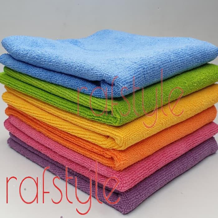 Jual Kain Lap Microfiber Serbaguna 3 ukuran bisa untuk Poles DAN ...