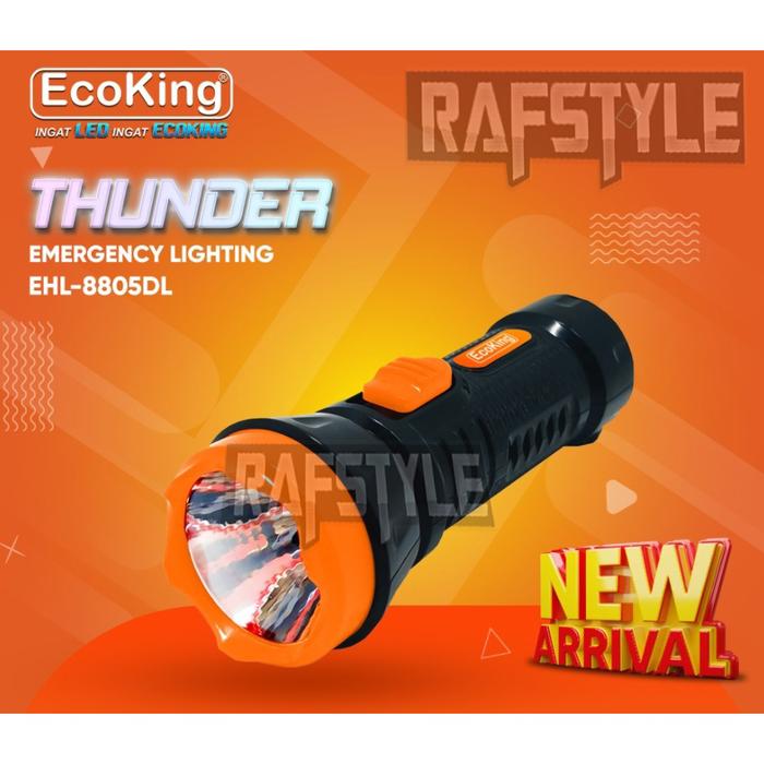Jual Senter Led Lampu Emergency THUNDER ETH8805DL Ecoking ISTANALISTRIK ...