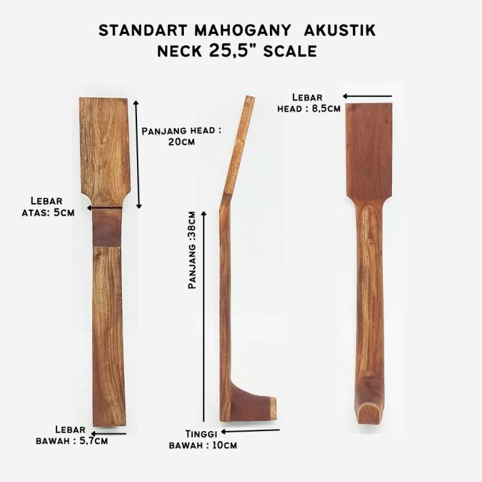 Jual Mahogany Guitar Neck Kayu Mahoni Gitar Akustik Neck Bass Ukulele ...