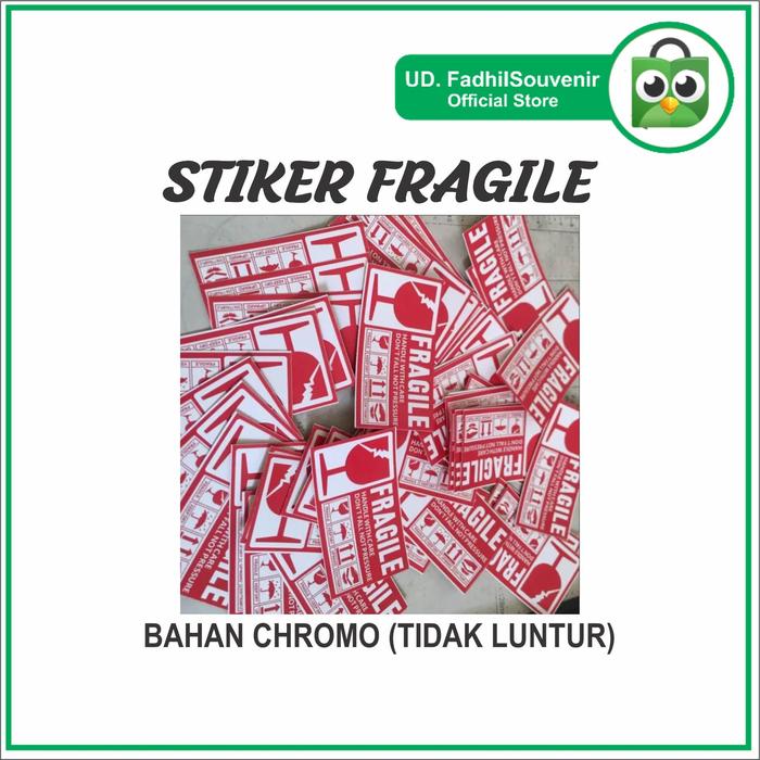 Jual STIKER LABEL PENGIRIMAN FRAGILE PACKING MUDAH RUSAK 6X4 ISI 100 ...