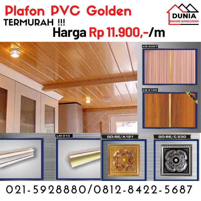 Jual Plafon PVC Golden List Plafon PVC Minimalis dan Ornamen Lampu ...