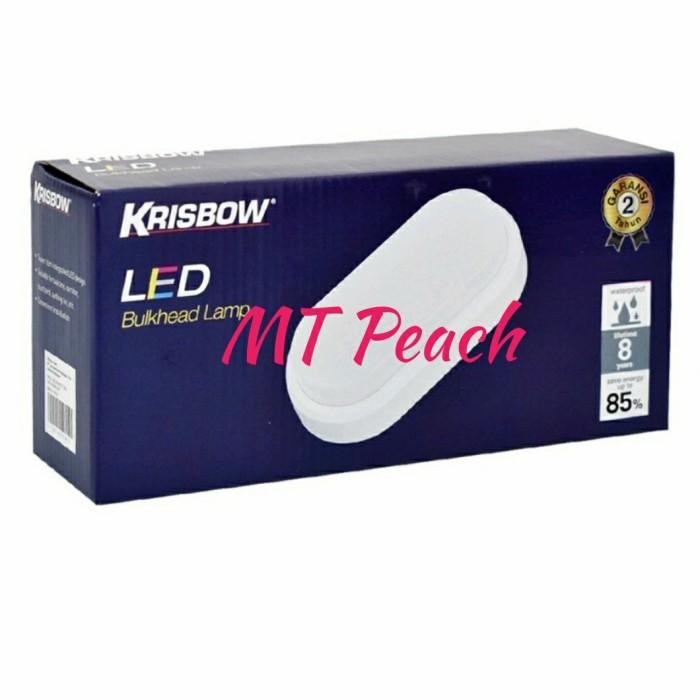 Jual LAMPU DINDING LED OVAL KRISBOW 16W 6500K BULKHEAD LAMP COOL ...