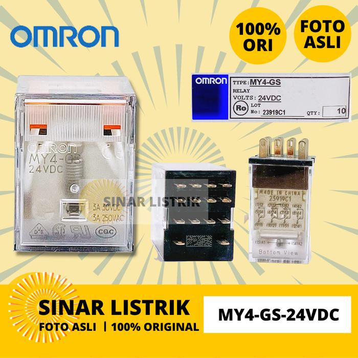 Jual OMRON RELAY MY4-GS-24VDC MY4 GS 24VDC 14PIN - Jakarta Pusat ...