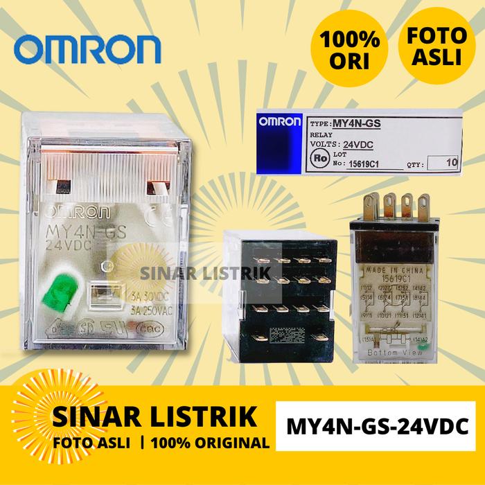 Jual OMRON RELAY MY4N-GS-24VDC MY4N GS 24VDC 14PIN - Jakarta Pusat - Sinar Listrik Jakarta ...