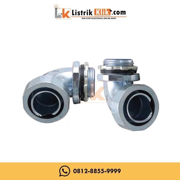 Jual FORT Connector Conduit Besi DWJ-38 1-1/2" Angle ( Flexible to Box ...