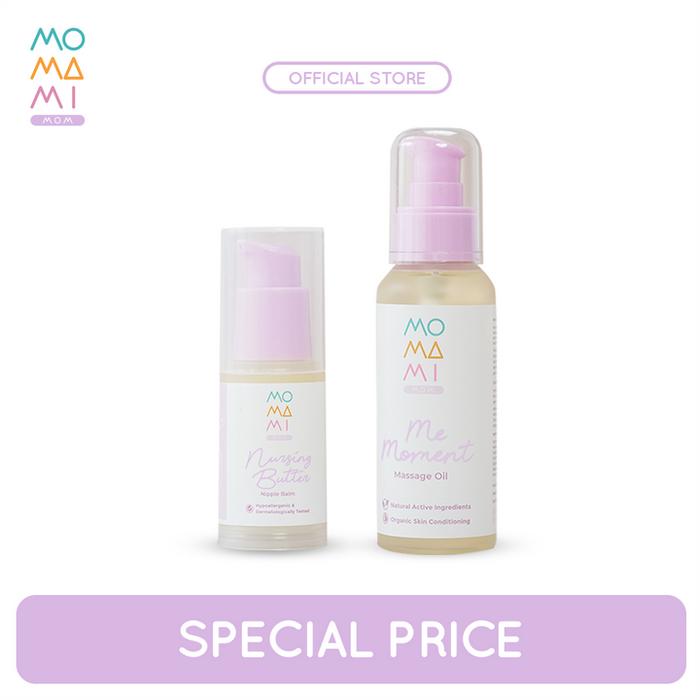Jual Momami Bundle Nursing Butter Nipple Balm and Me Moment Massage Oil ...
