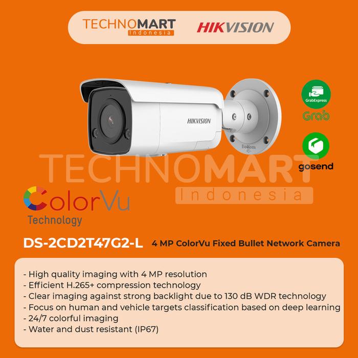 Jual DS-2CD2T47G2-L - HIKVISION IP CAMERA 4 MP COLORVU - Jakarta Barat - Technomart Indonesia ...