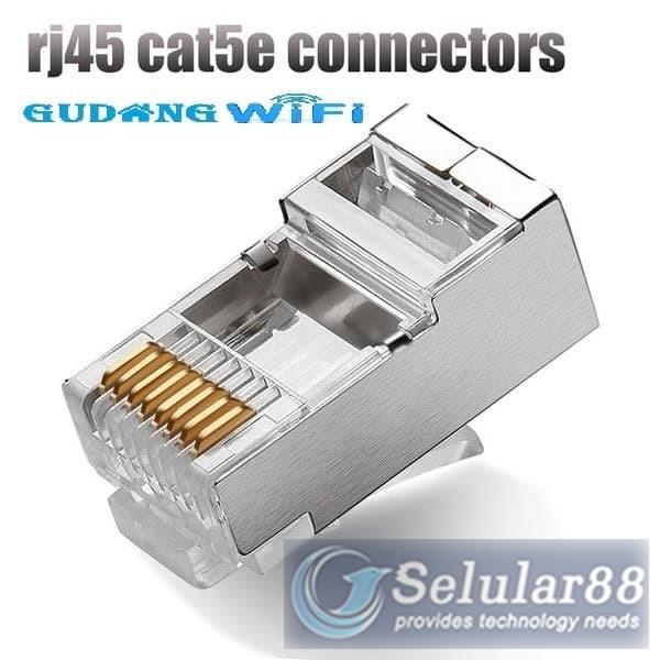 Promo Connector STP CAT5 Besi Konektor RJ45 CAT 5 Outdoor ORIGINAL ORI ...