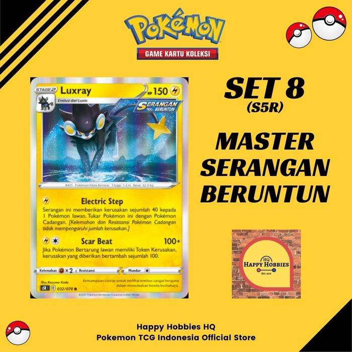 Jual Pokemon TCG Indonesia S5R 032/070 Luxray FOIL - Kota Surabaya - Happy Hobbies HQ | Tokopedia