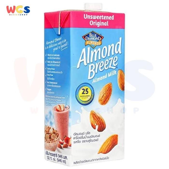 Blue Diamond Almond Breeze Milk Unsweetened Original Nutrition | Besto Blog
