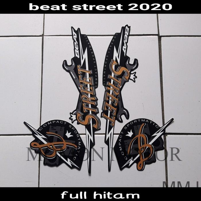 Jual Sticker striping honda beat street 2020 hitam - Kota Depok ...