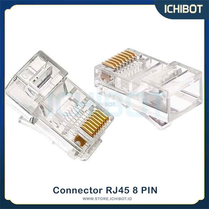 Jual Connector RJ45 Socket 8P Konektor Soket 8 Pin 8Pin Crystal Head ...
