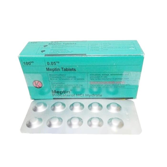 Jual MEPTIN 50 MCG TABLET 1 STRIP ISI 10 TABLET/PROCATEROL HCL ...