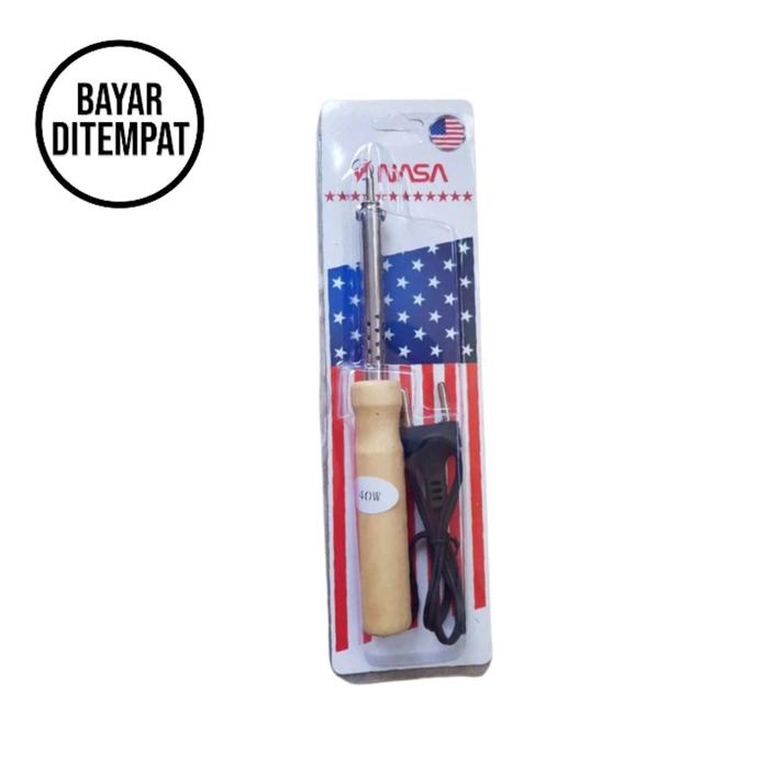 Jual Yangma Alat Solder Nasa Gagang Kayu 40 watt Listrik Panas Tahan ...