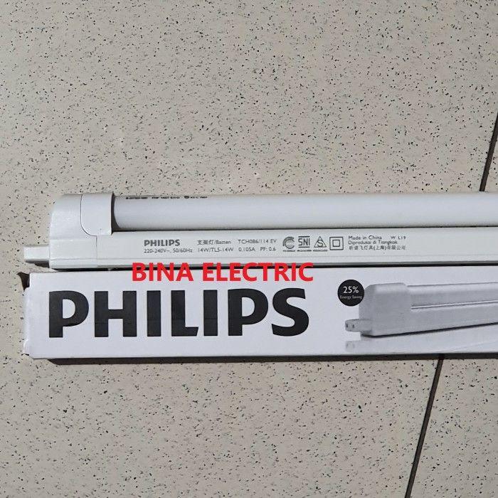 Jual Lampu Philips T5 Set 1x14W TCH086 EV / Lampu Philips TL T5 14W Set ...