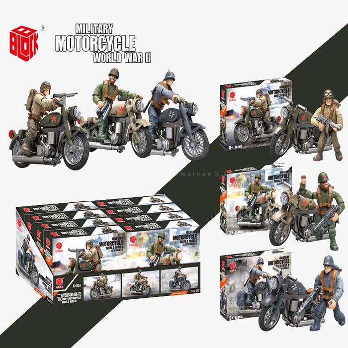 Jual Sepeda Motor Perang X Lego Military Motorcycle World War II Series ...
