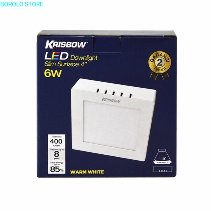 Jual Krisbow Lampu Downlight Persegi Led 6 Watt - Putih / Kuning ...