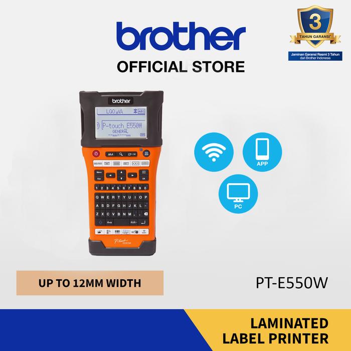 Promo BROTHER Printer Label PT E550W E550 Wireless / Handheld / Up to ...