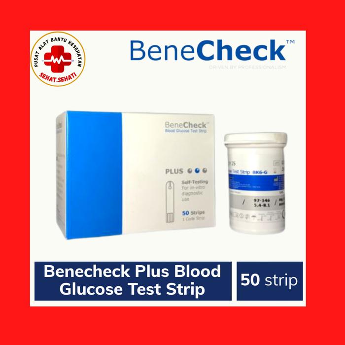 Jual BeneCheck PLUS Test Strip Gula Darah / Strip Benecheck Plus ...