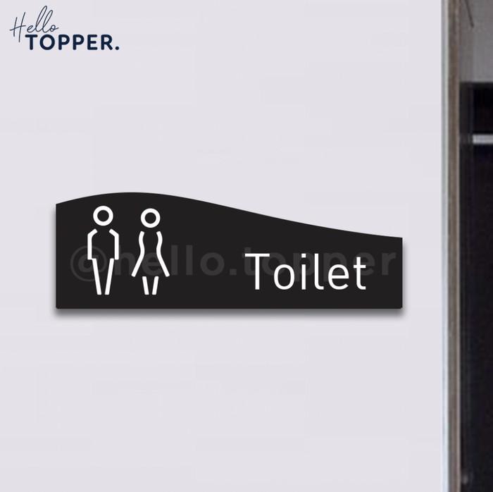 Jual Sign Board Toilet WC Restroom Ekslusif Print Signage Akrilik ...