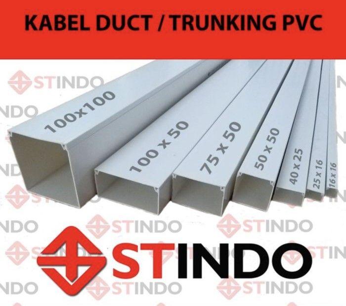 Jual Kabel duct wiring duct Trunking 100x50 Panjang 2.9meter STINDO ...