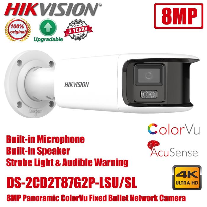 Jual Original Ds-2Cd2T87G2P-Lsu/Sl 4K 8Mp Poe Panoramic Colorvu - Kota Depok - Rare Goods Store ...