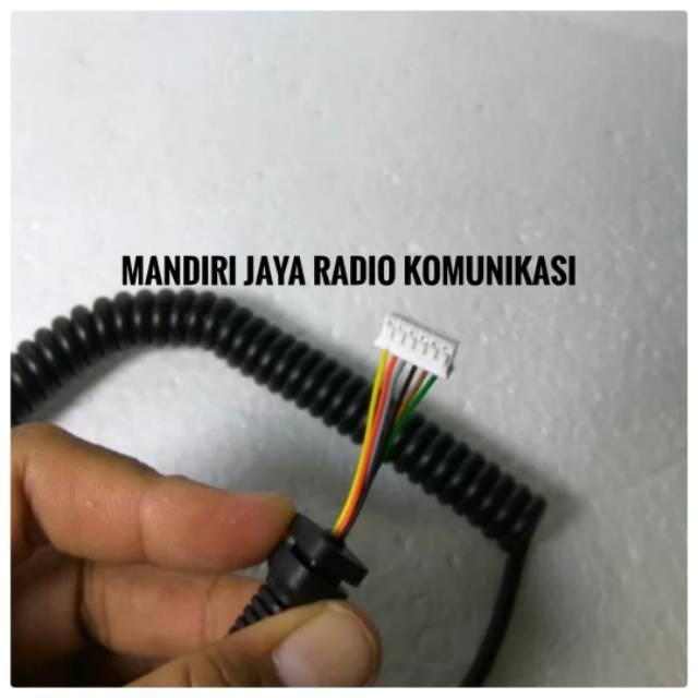 Jual KABEL SPIRAL MIC MH-48 ATAU KABEL PTT YAESU FT 2900 FT 2800 FT ...