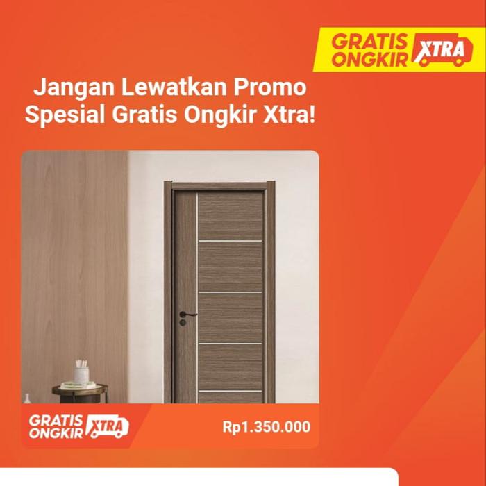 Jual Set pintu kayu kusen aluminium daun pintu kusen handle pintu set ...