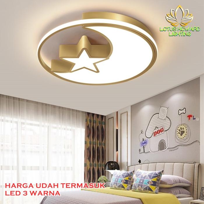 Jual LAMPU PLAFON MINIMALIS MODERN LED 3 WARNA MODEL XDY003 LAMPU LED ...