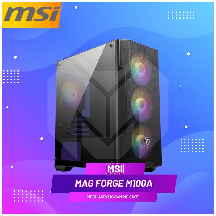 Jual MSI MAG FORGE M100A Mesh Acrylic Gaming Case - Kab. Mojokerto - Mumu Computer Store | Tokopedia