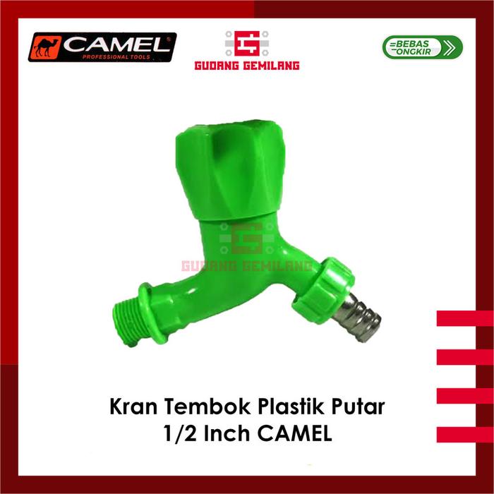 Jual Kran Tembok Keran Air PVC Plastik Mahkota Taman Putar 1/2 Inch CAMEL - Kota Tangerang ...