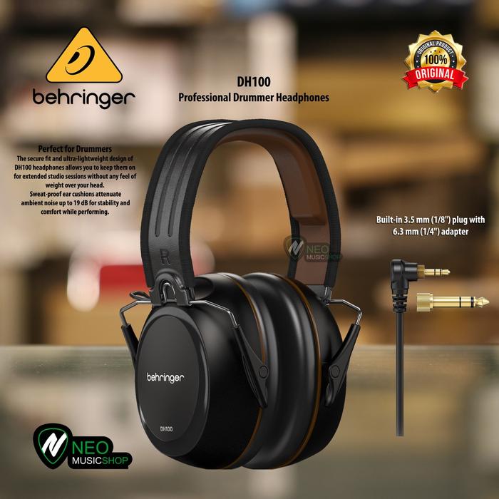 Jual BEHRINGER DH100 PROFESSIONAL DRUMMER HEADPHONES - Jakarta Pusat ...