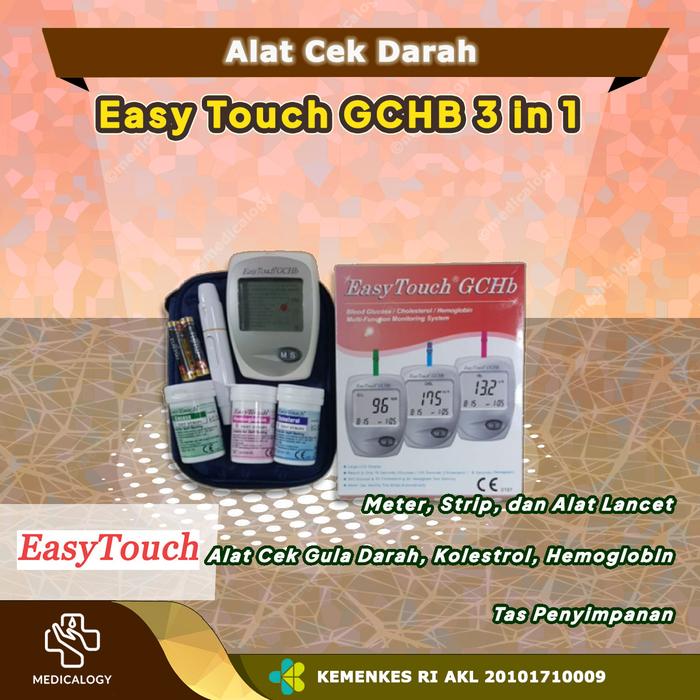 Jual Easy Touch GCHb Alat Cek Darah 3 in 1 - Kab. Bantul - Medicalogy ...