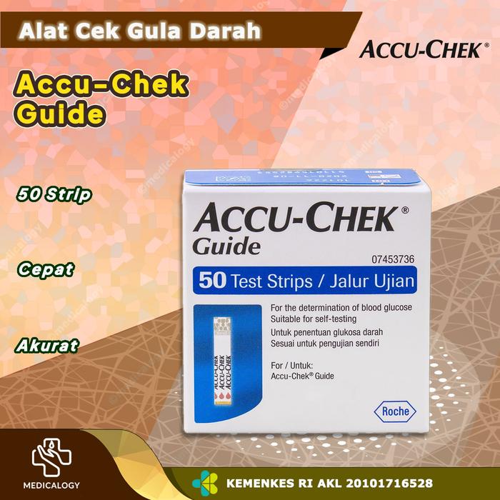 Jual Accu Chek Guide Strip Accu Check Guide Accucheck Guide 50 Test ...
