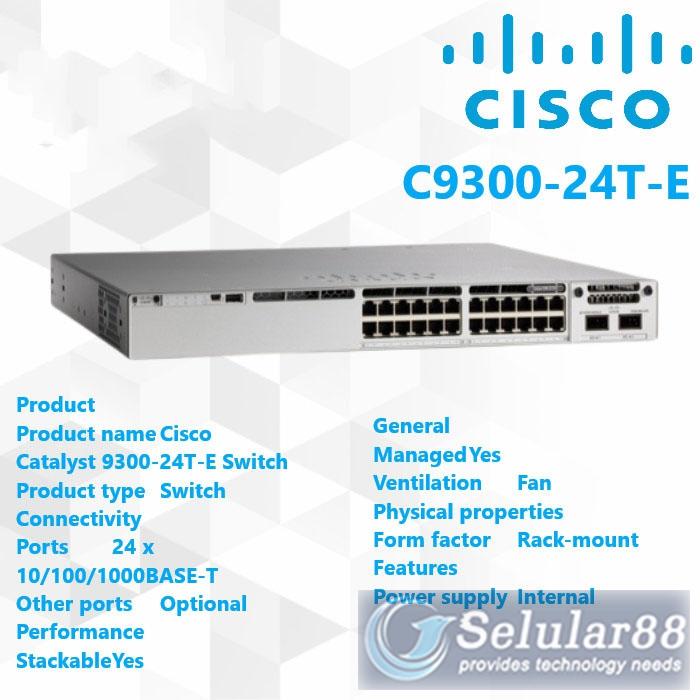Promo Cisco C9300-24T-E Catalyst Switch Hub 24x 10/100/1000BASE-T ...