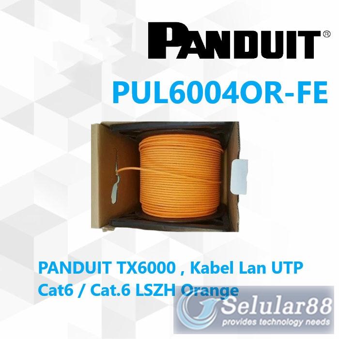 Jual Panduit PUL6004OR-FE TX6000 Kabel Lan UTP Cat6 Cat 6 LSZH Orange ...