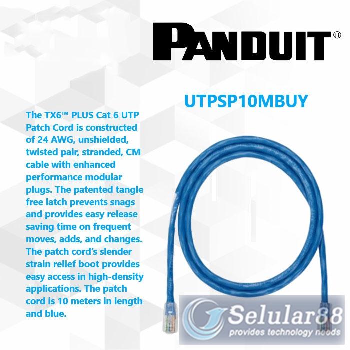 Promo Panduit UTPSP10MBUY Patch Cord UTP Cable Cat6 Cat 6 Kabel 10m ...