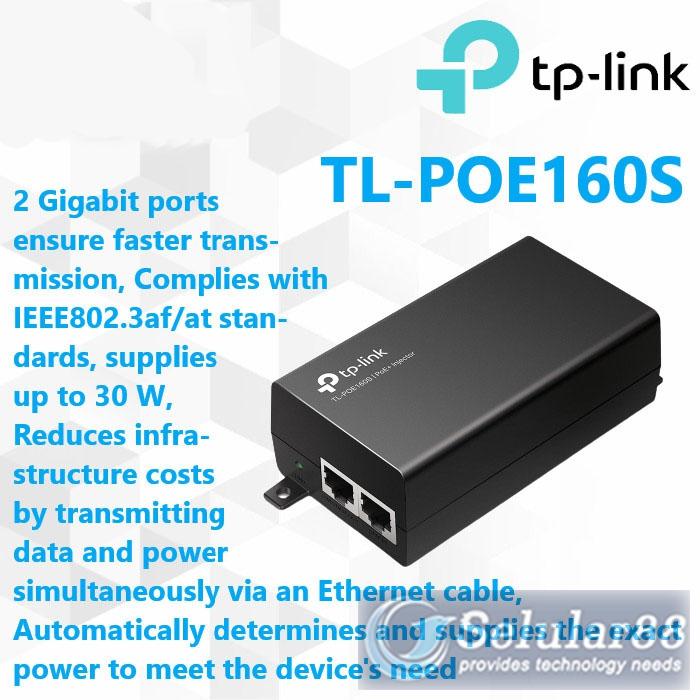 Promo TP-Link TL-POE160S 2Port Gigabit Port PoE+ Injector 2 Port ...