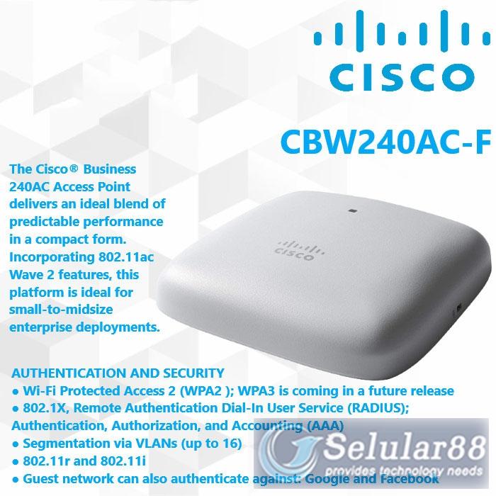 Promo Cisco CBW240AC-F Business 240AC WiFi Access Point 802.11ac 4x4 ORI - Kab. Tangerang ...