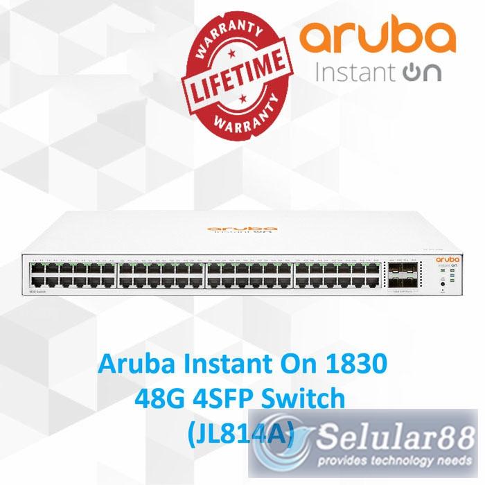 Promo HPE Aruba JL814A Instant On 1830 48G 4SFP Switch Hub 48Port ...