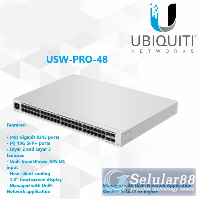 Promo Ubiquiti USW-PRO-48 UniFi Pro 48port Gigabit Switch hUB Layer3 ...