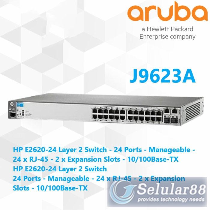 Promo Hpe Aruba J9623a 2620 24 Layer 2 Manageable Switch Hub 24port Original Jakarta Utara
