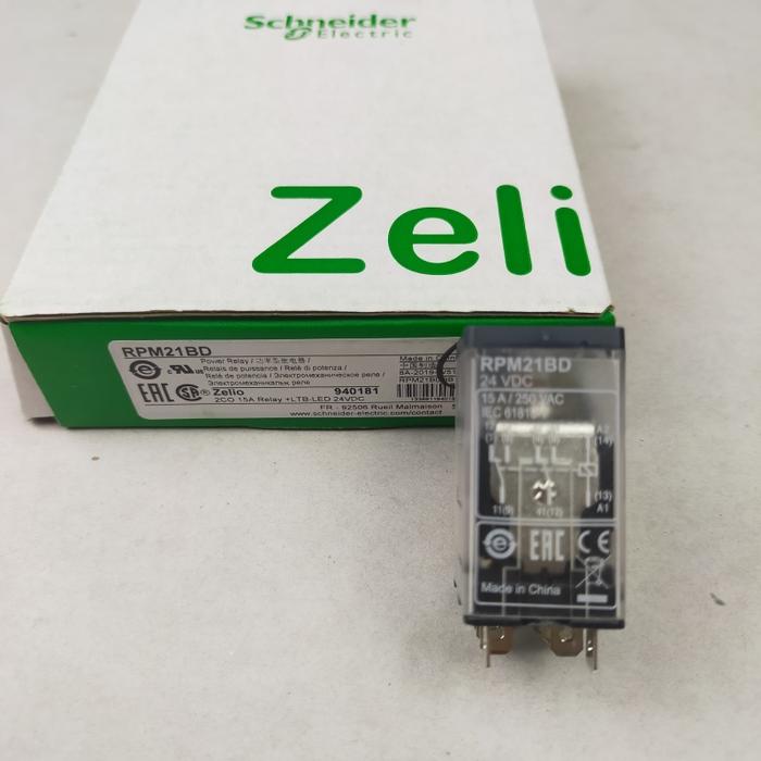Jual RPM21BD power plug-in relay - Zelio RPM - 2 C/O - 24 V DC - 15 A - Kota Surabaya ...