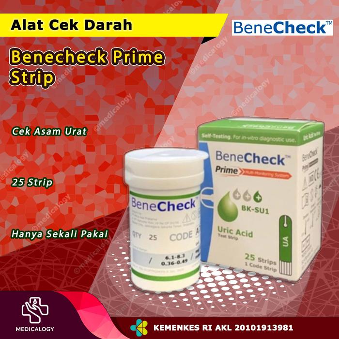 Jual Strip Benecheck Prime Uric Acid Tes Kadar Asam Urat - Kota ...